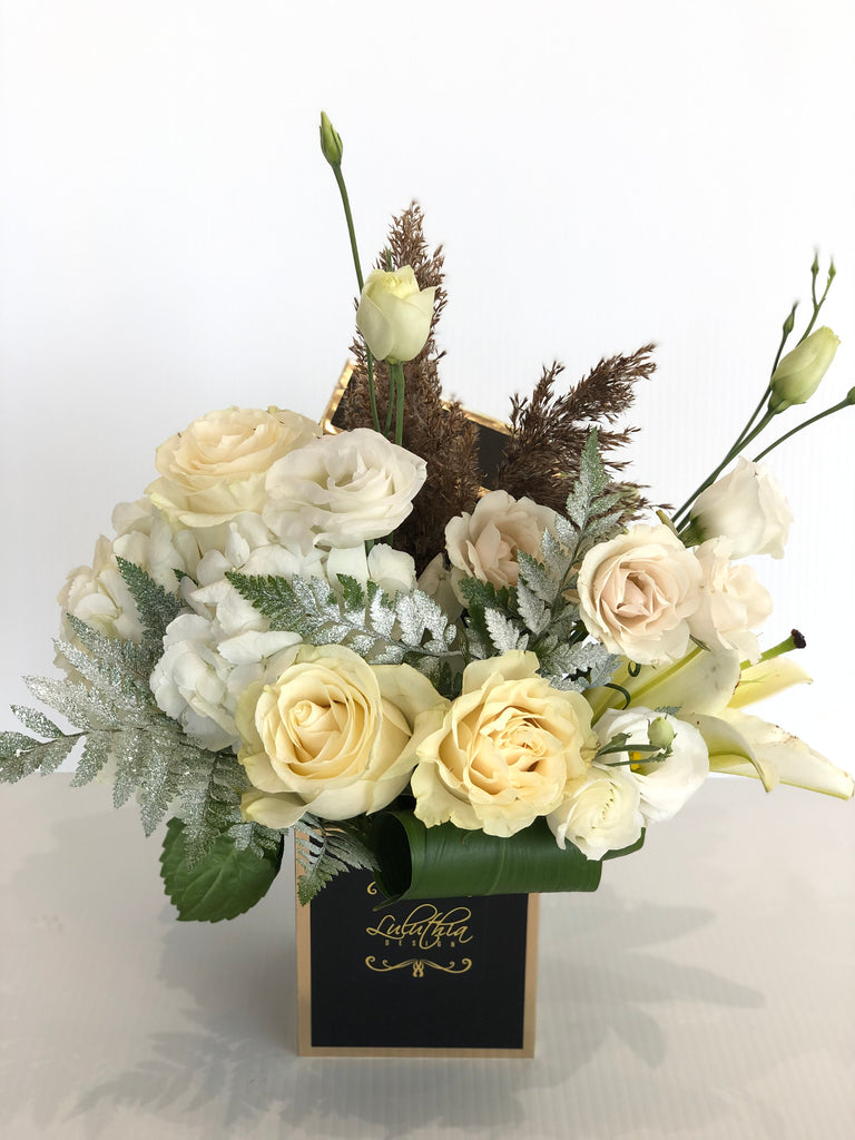 Square Gold trim - Black Box – Luluthia Design Inc